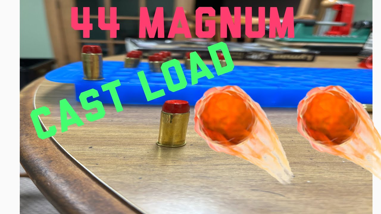 Heavy 44 Magnum target loads - YouTube
