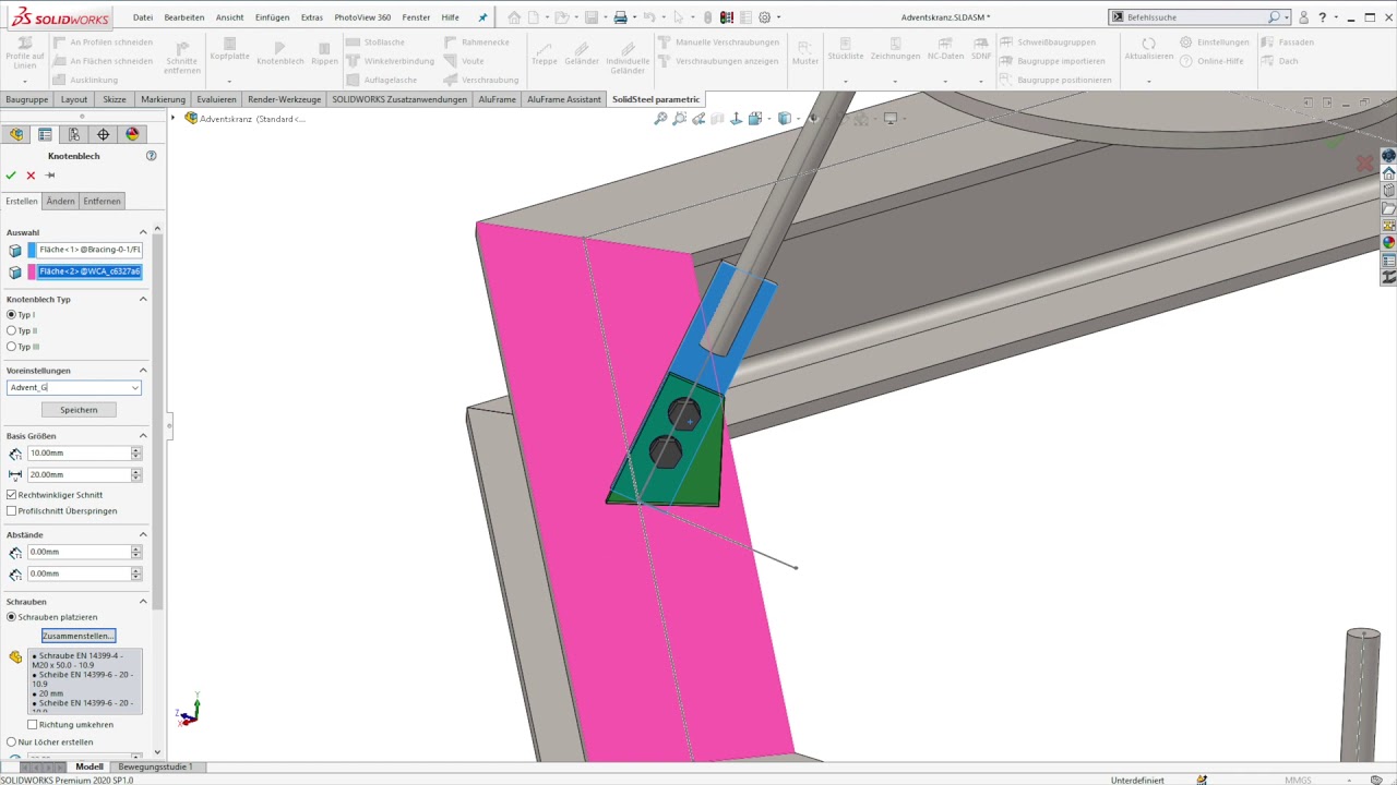 Structural Steel Design with SOLIDWORKS - SolidSteel parametric - "The ...