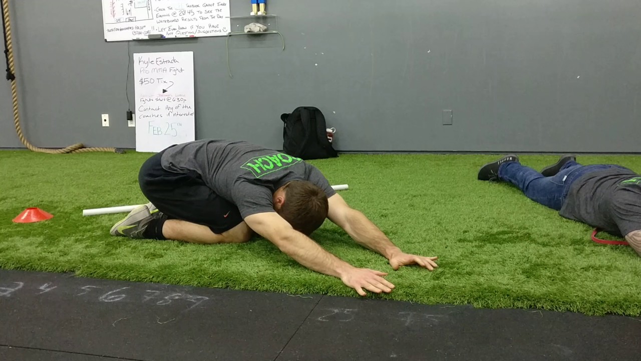 Childs Pose w/ Lateral Flexion - YouTube