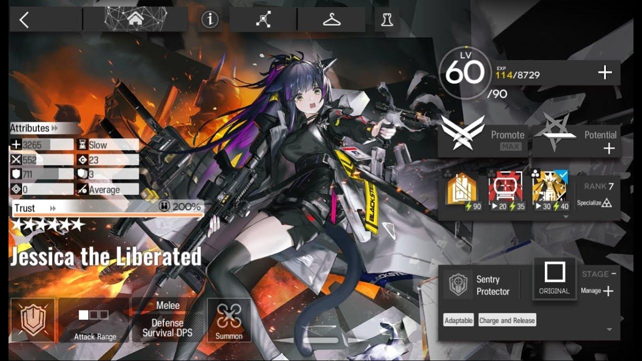 Arknights Jessica Alter Ultimate Skill Against Some Bosses - YouTube