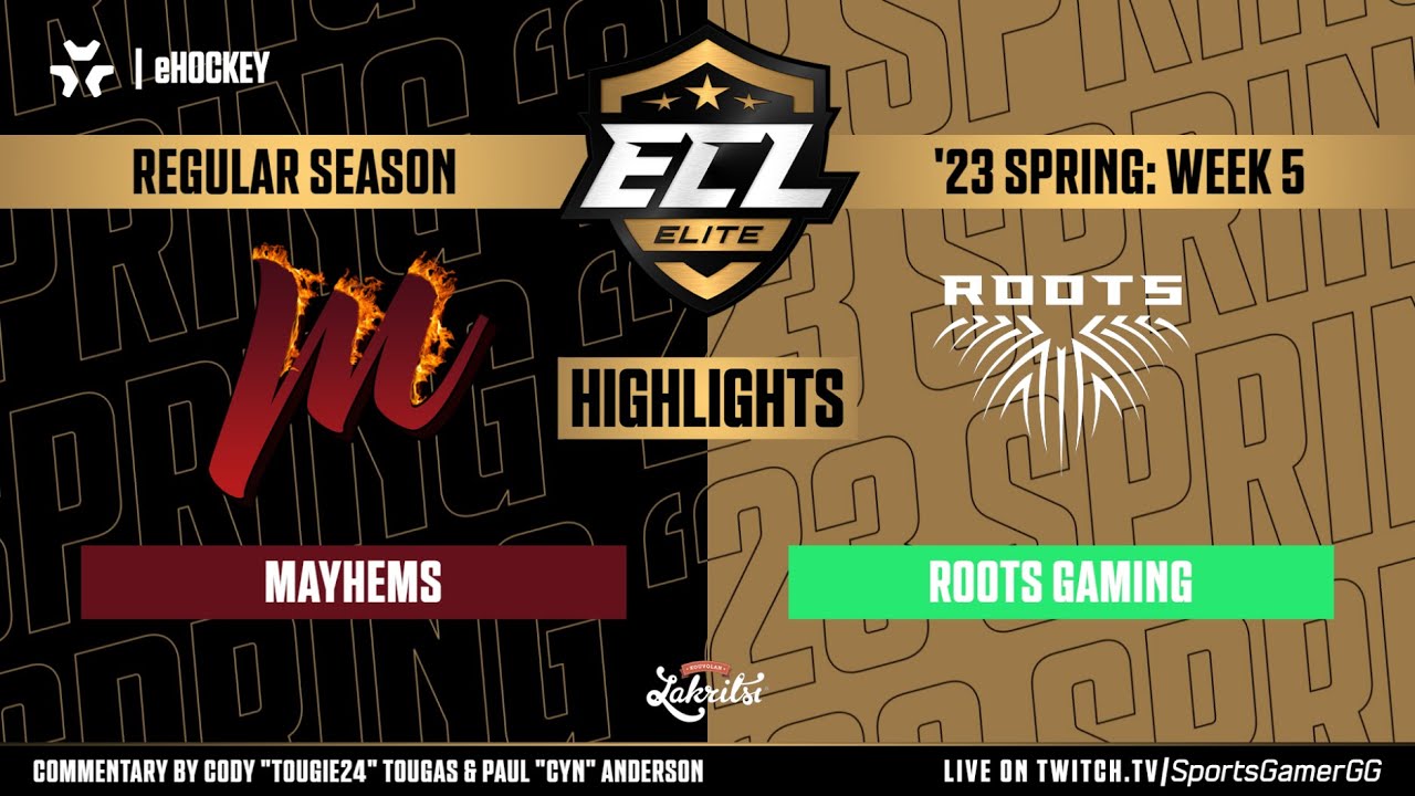 ECL Elite Spring '23 HIGHLIGHTS | Mayhems vs. Roots Gaming - NHL 23 ...