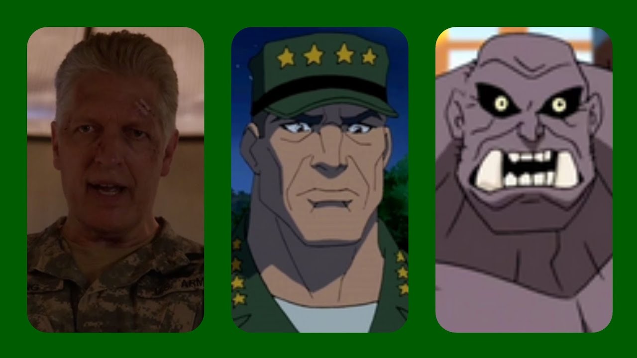 "General Wade Eiling" Evolution in Cartoons and Shows. (DC Comics ...