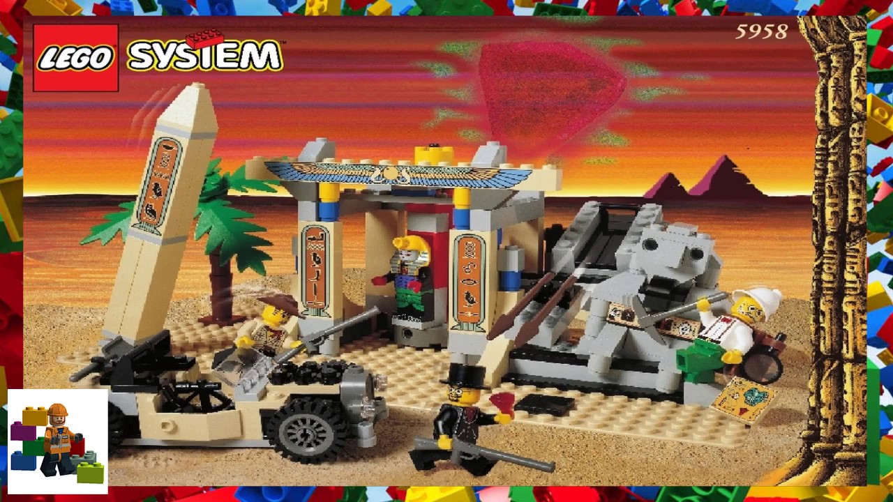 LEGO instructions - Adventurers - Desert - 5958 - Mummy's Tomb - YouTube