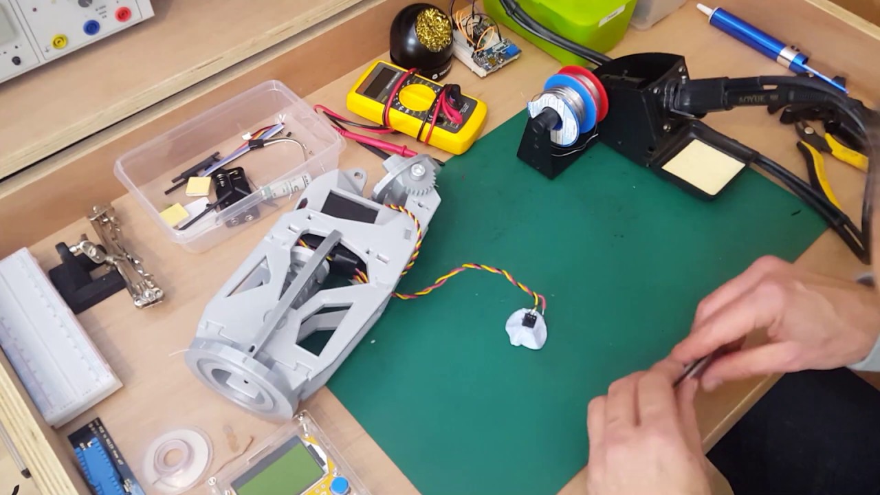 Assembling the inMoov Bicep - YouTube