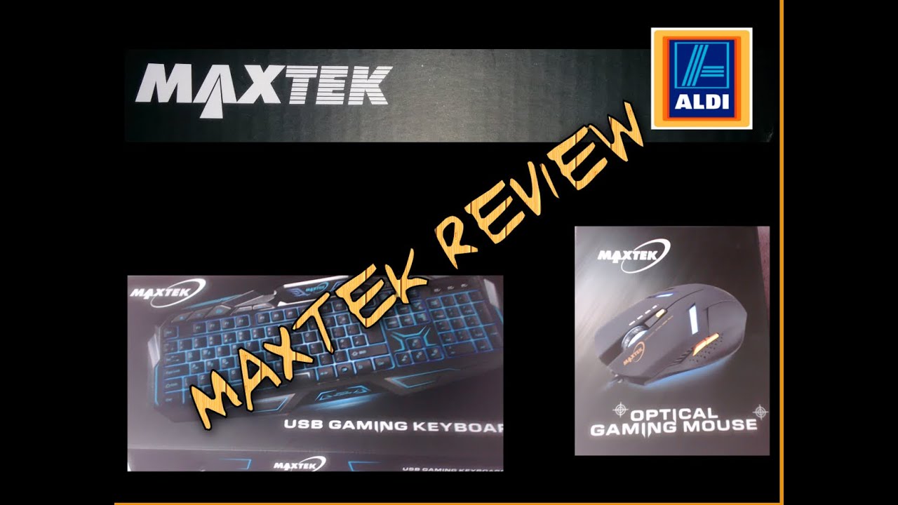 Budget MAXTEK Gaming Keyboard and Mouse REVIEW! - YouTube