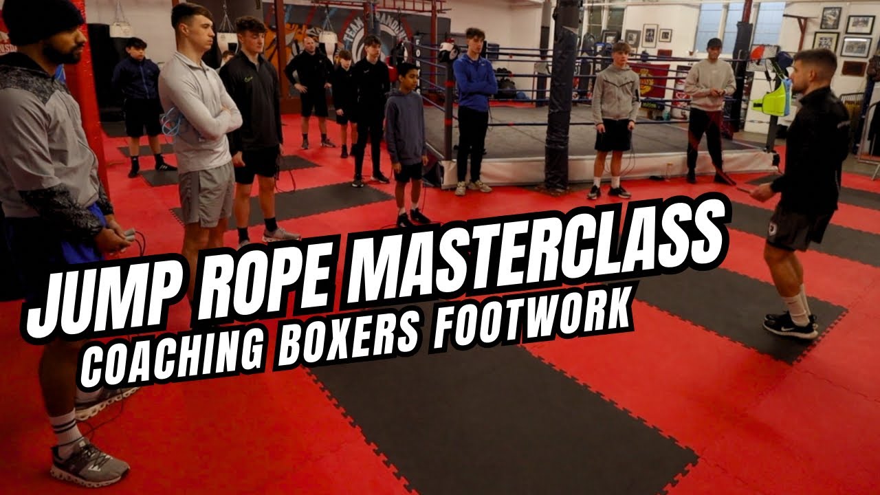 COACHING FOOTAGE | BOXING FOOTWORK | Boxing | Jump Rope Masterclass ...