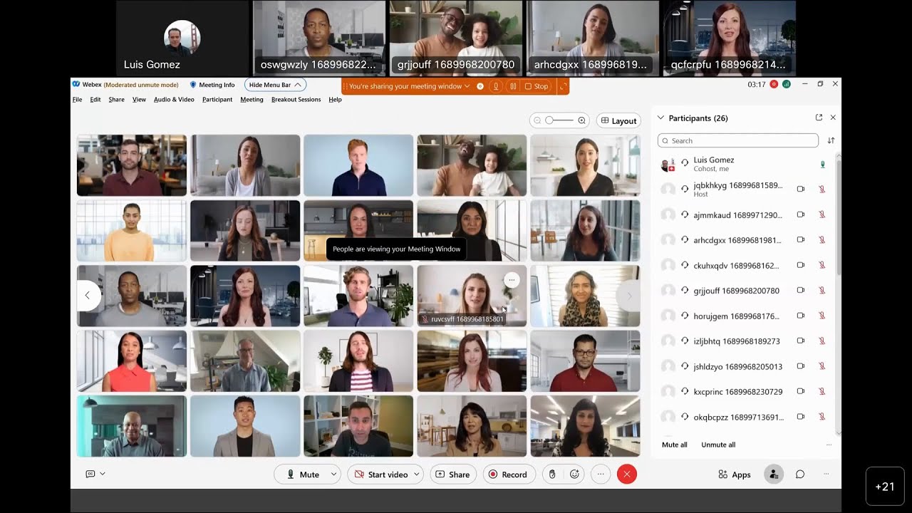 Administrar la vista de videos durante un Webex (Layouts) - YouTube
