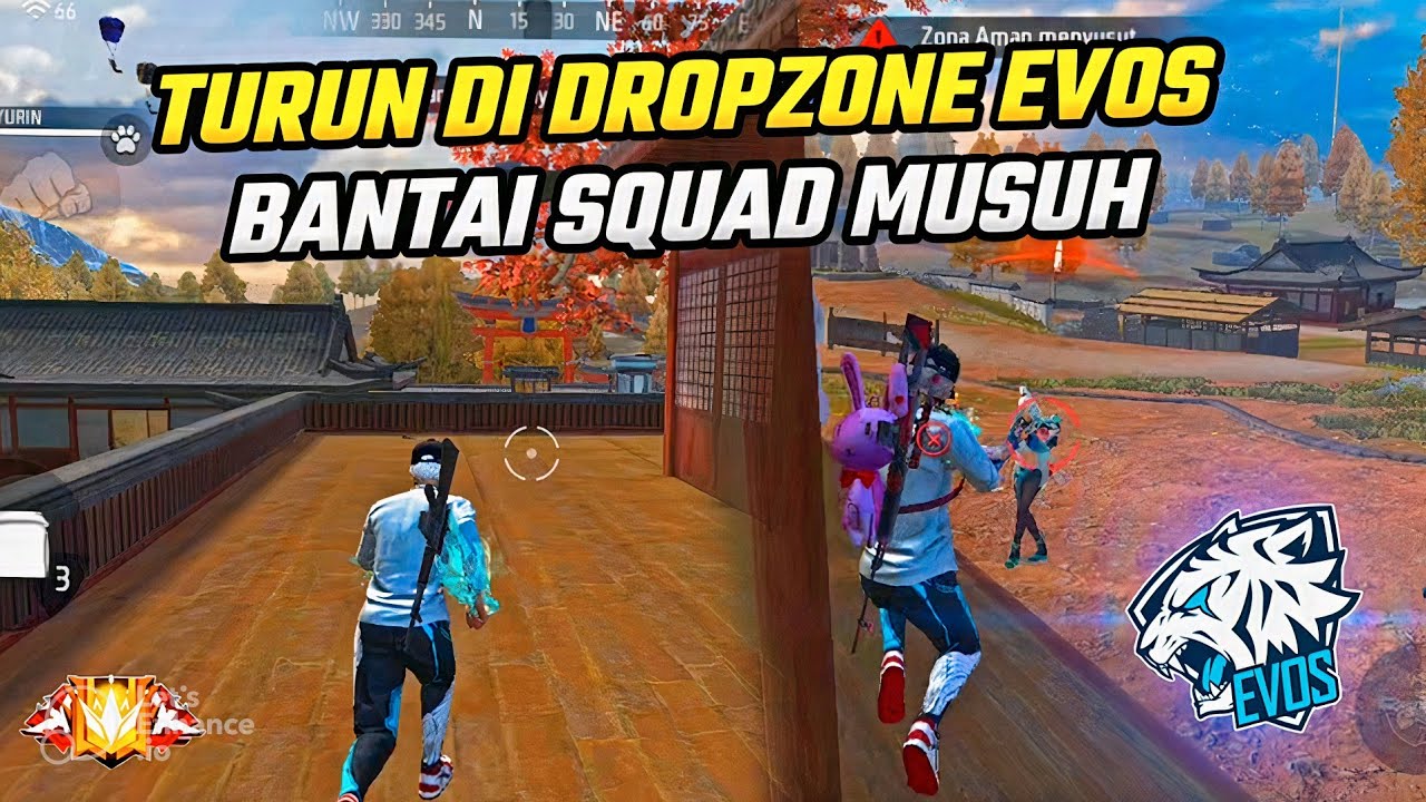 SOLO VS SQUAD TURUN DI DROPZONE EVOS RAME BANGET ~ GARENA FREE FIRE ...