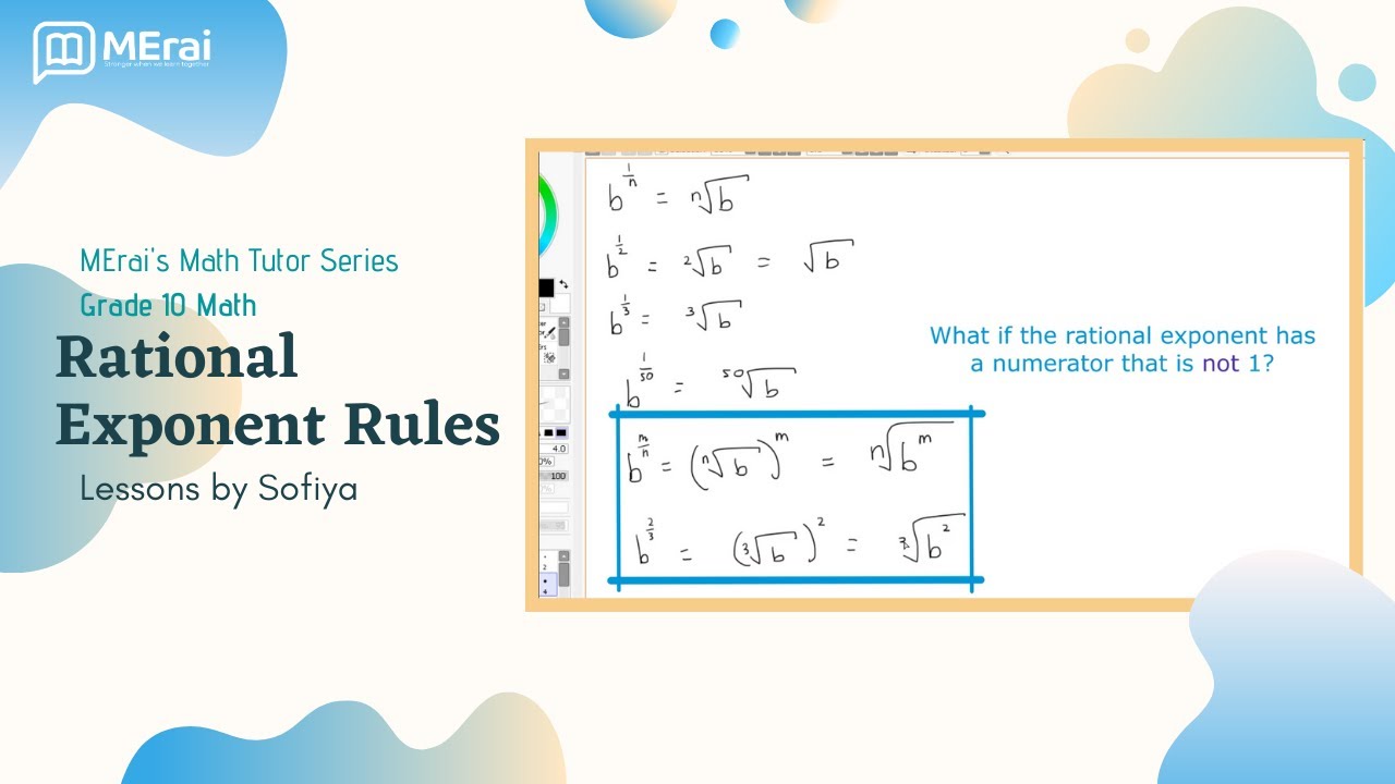 Rational Exponent Rules -Tutor Series - YouTube
