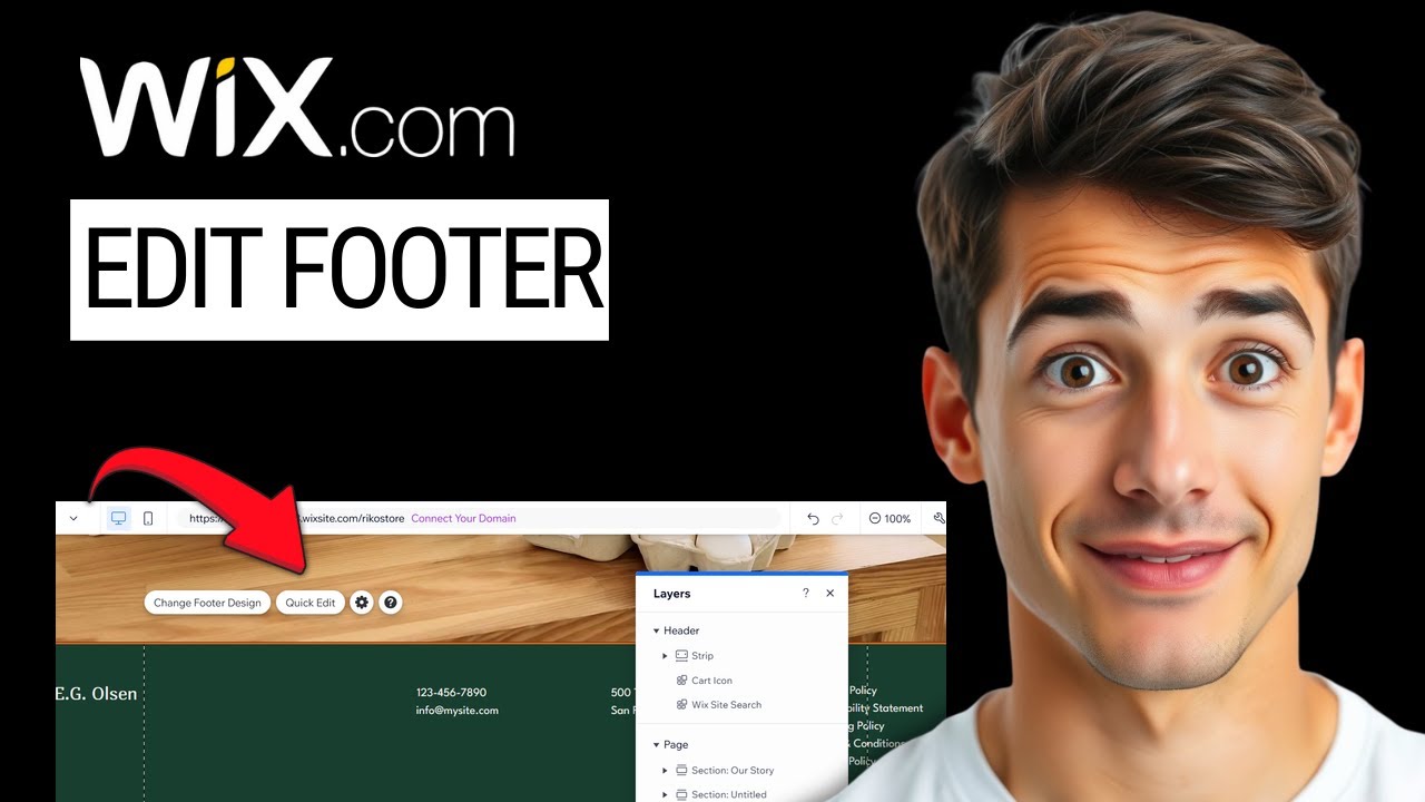 How To Edit Footer In Wix (Easiest Way) (2026 Guide) - YouTube