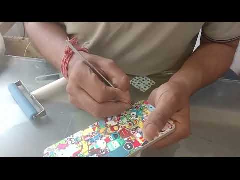 Vivo y 16 back lamination cartoon print lamination kaise karte hai ...