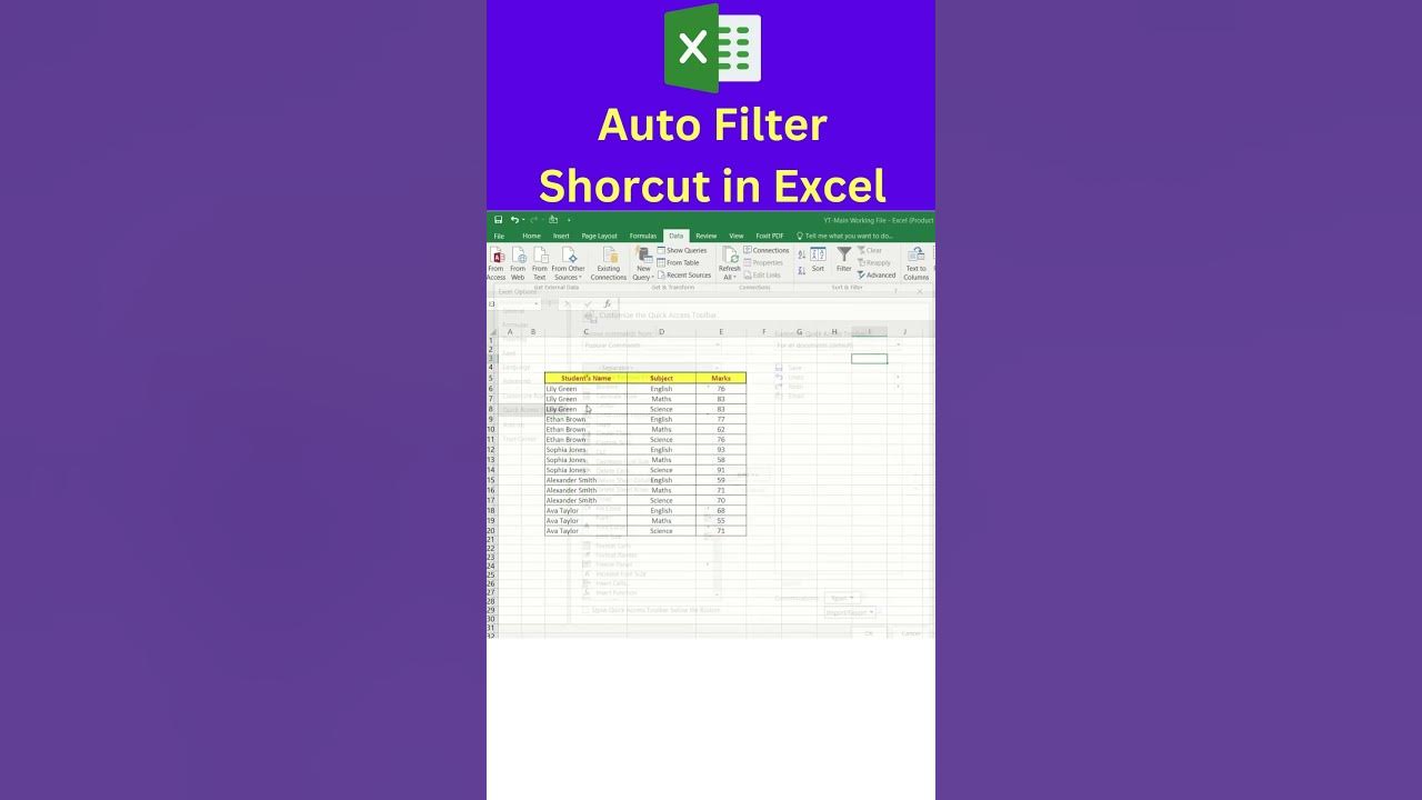 Auto Filter Shortcut Key In Excel shorts excel YouTube auto-filter-shortcut-key-in-excel-shorts-excel-youtube