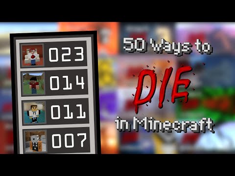 50 Ways to Die in Minecraft but there's a Death Count for every characters