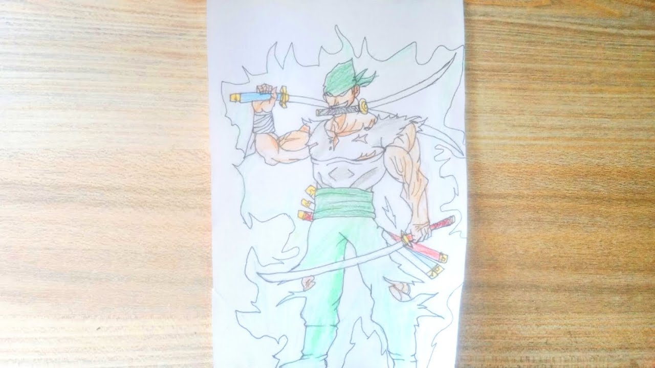 |How to draw Zoro |anime amazing drawing @Safeer3dart - YouTube