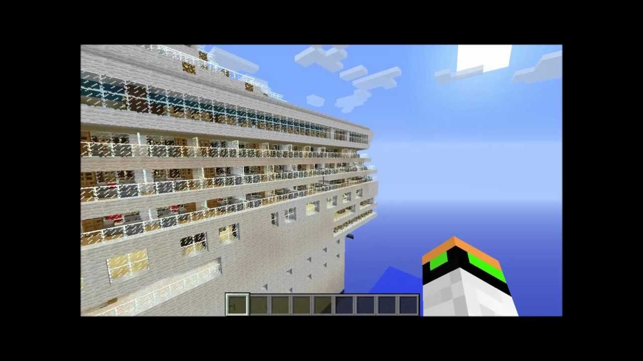 Minecraft Epic Mega Build- Costa Concordia Cruise Ship - YouTube