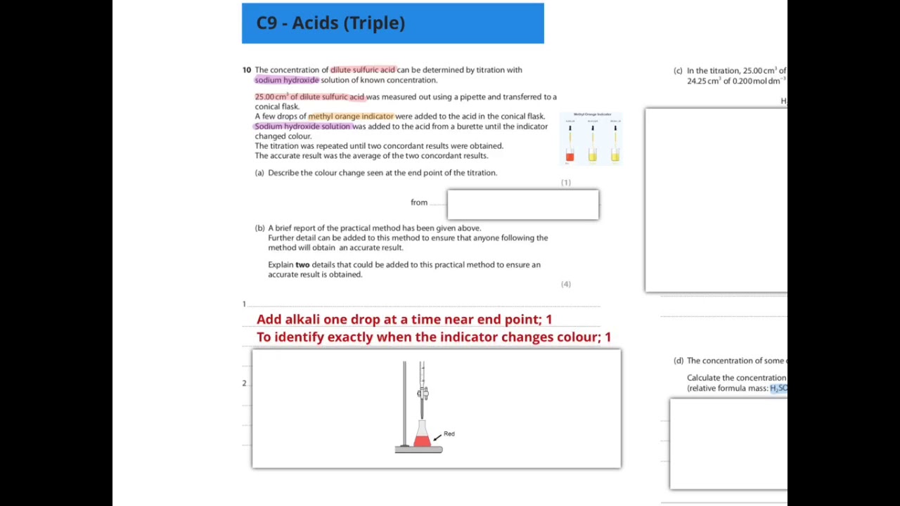 C8 - Acids - Titration (Triple) - YouTube