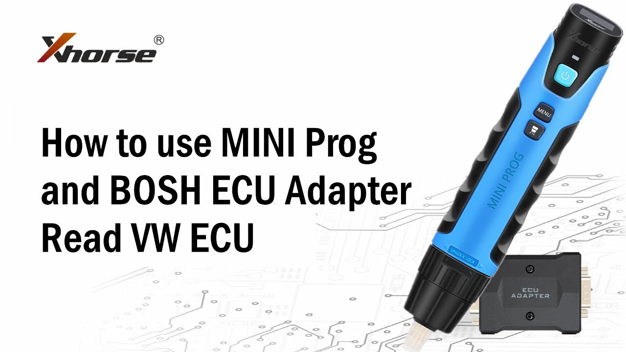 How to use MINI Prog and BOSH ECU Adapter Read VW ECU? - YouTube