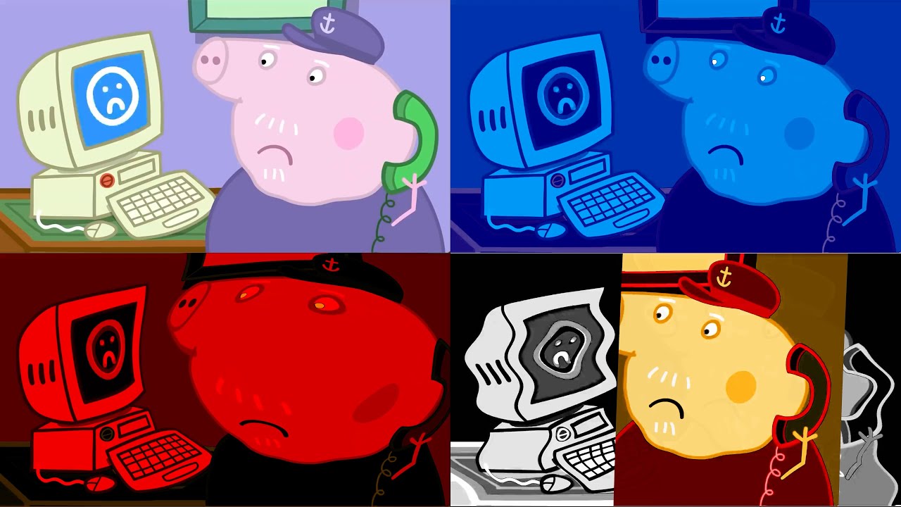 1 MILLION BROKEN COMPUTER OF GRANDPA PIG (PEPPA PIG) - Special Audio ...