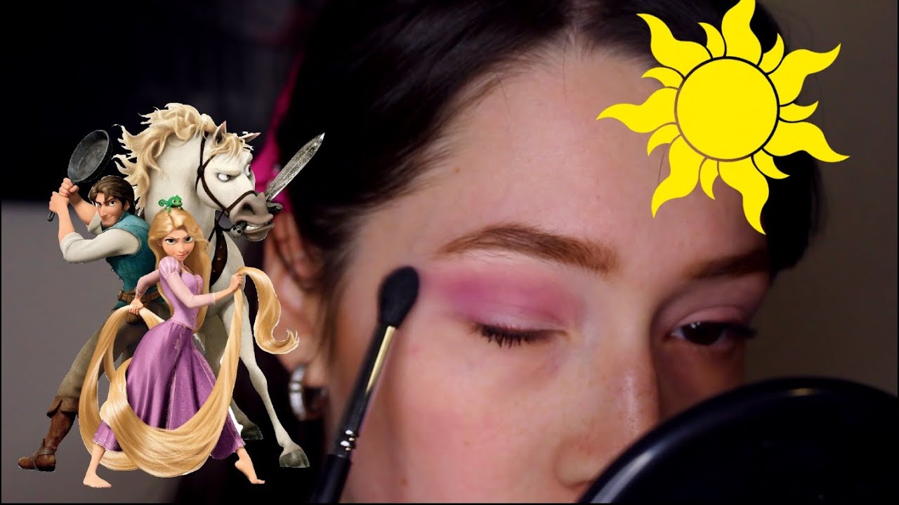 Tangled inspired makeup - YouTube