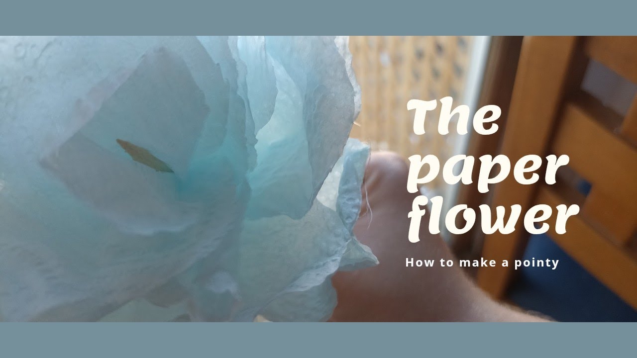 How to make a pointy, fast tissue paper flower - YouTube
