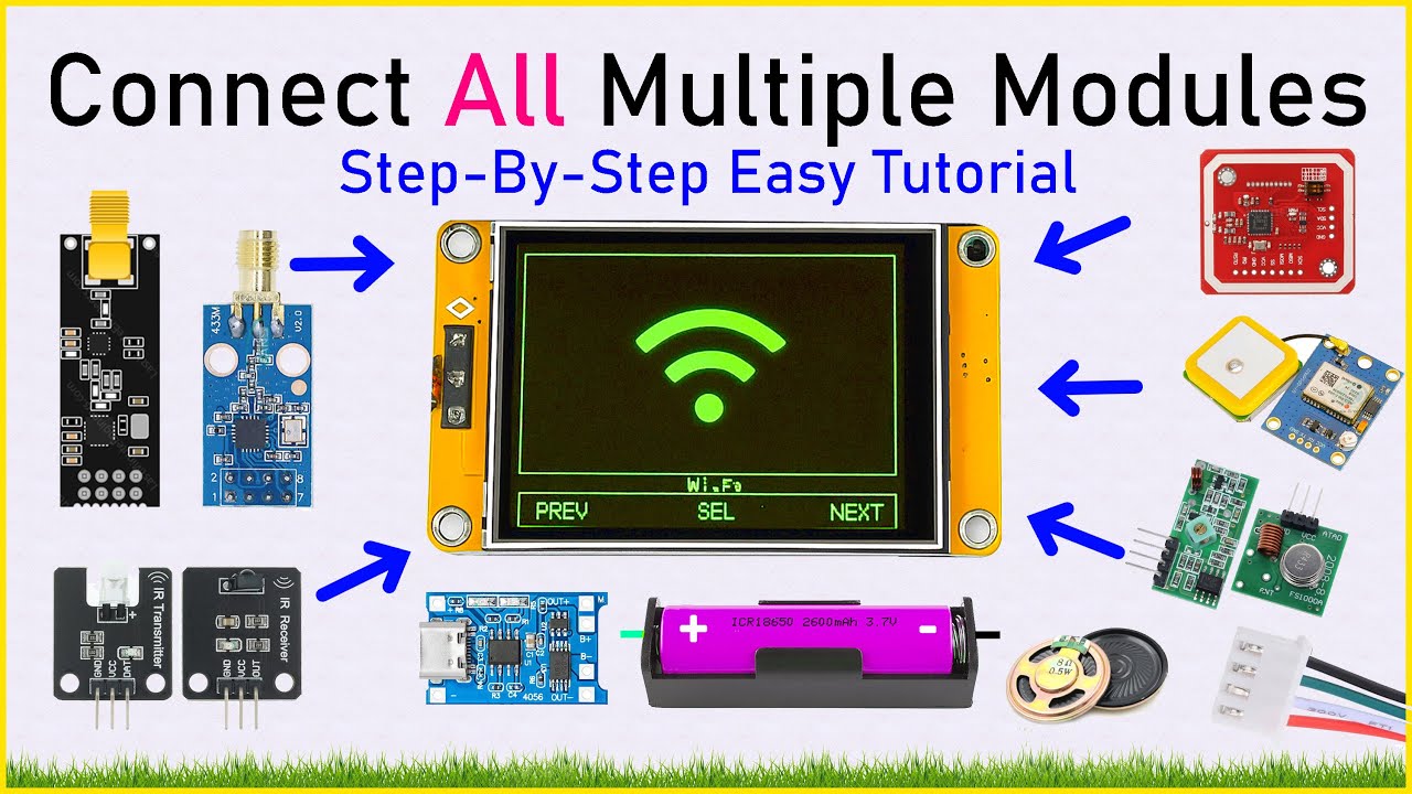 How To Connect All Multiple Modules to CYD – GPS, NFC, IR, RF, CC1101, NRF24 & Speaker Setup ...