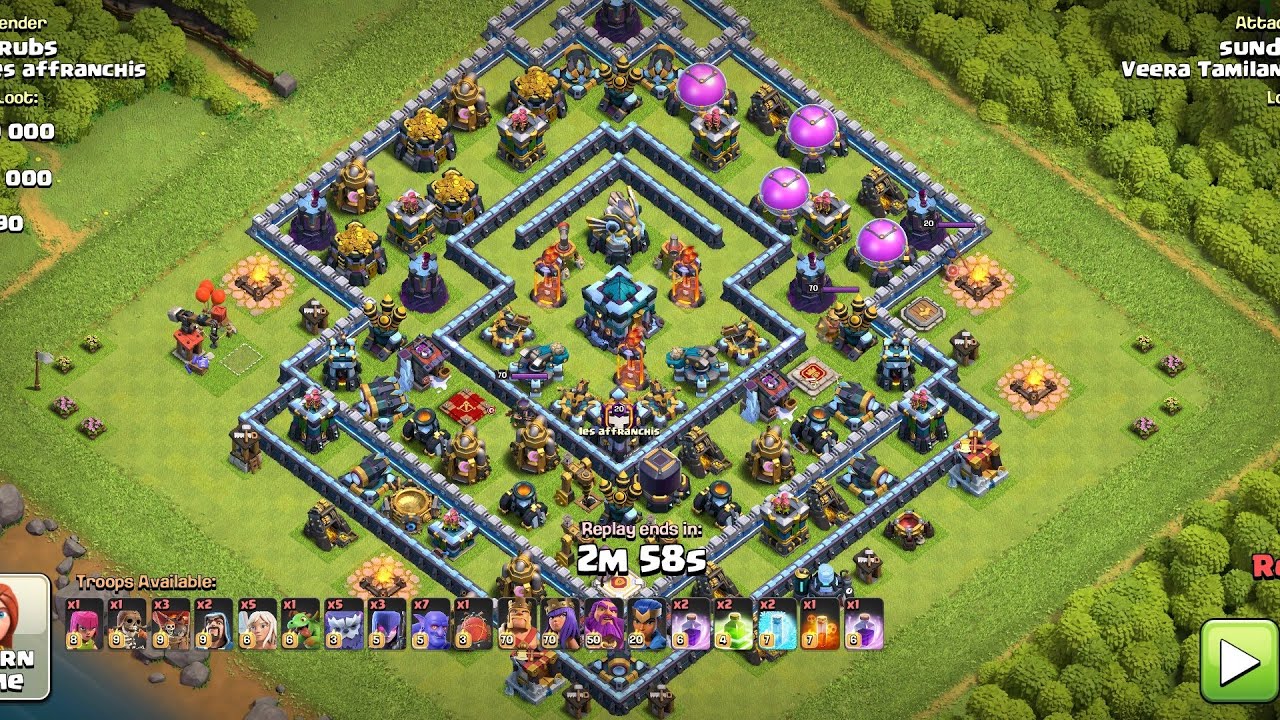how to 3 star th13 base #35 | th13 3 star attack strategy | Diamond ...