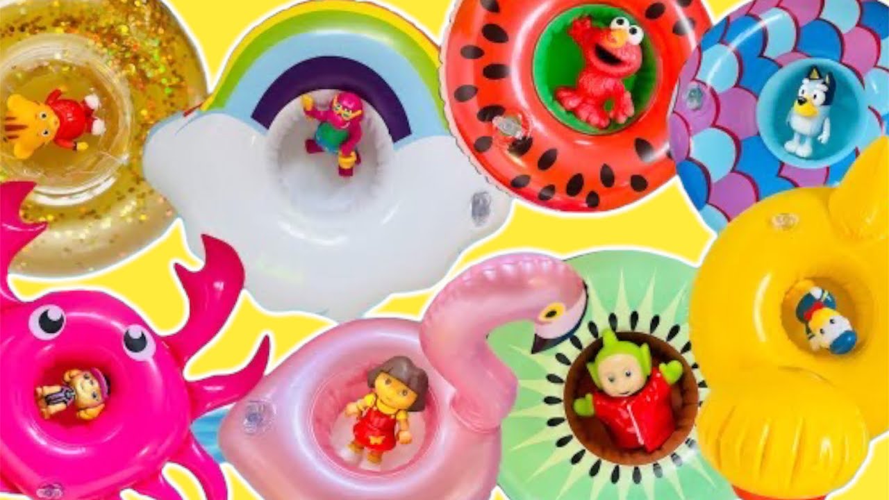 Best LEARNING Colors Videos Water Painting BATH FLOATIES Car Race Track ...