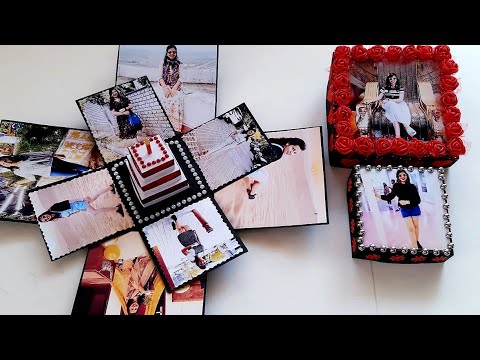 DIY Greeting Cards for Happy Birthday / Photo explosion box tutorial ...