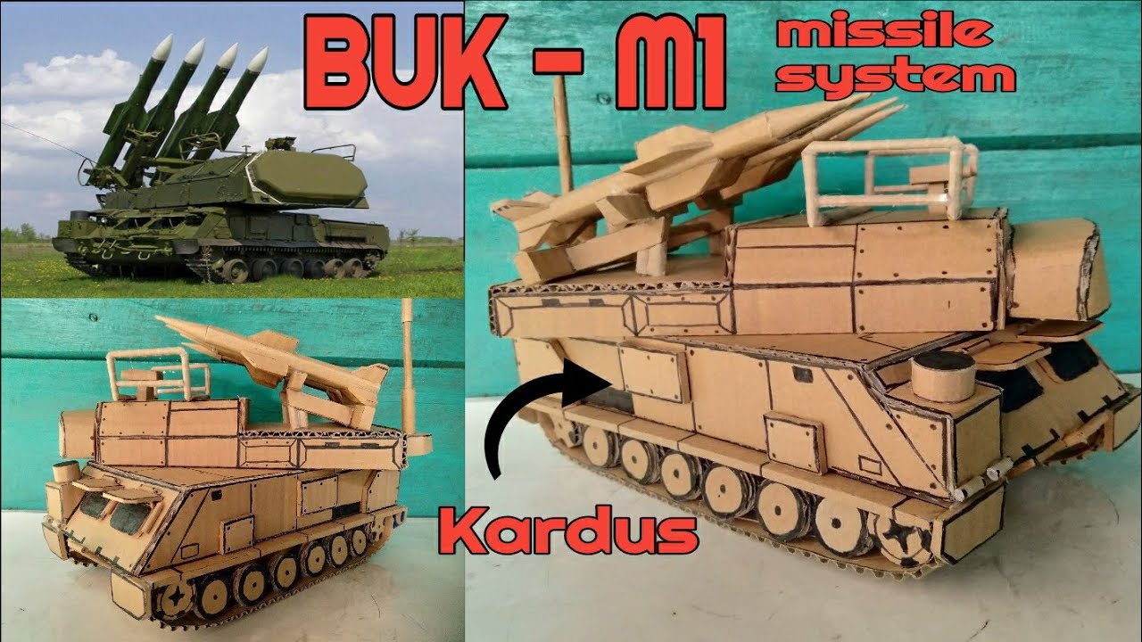MEMBUAT TANK DARI KARDUS - BUK - M1 MISSILE SYSTEM - YouTube