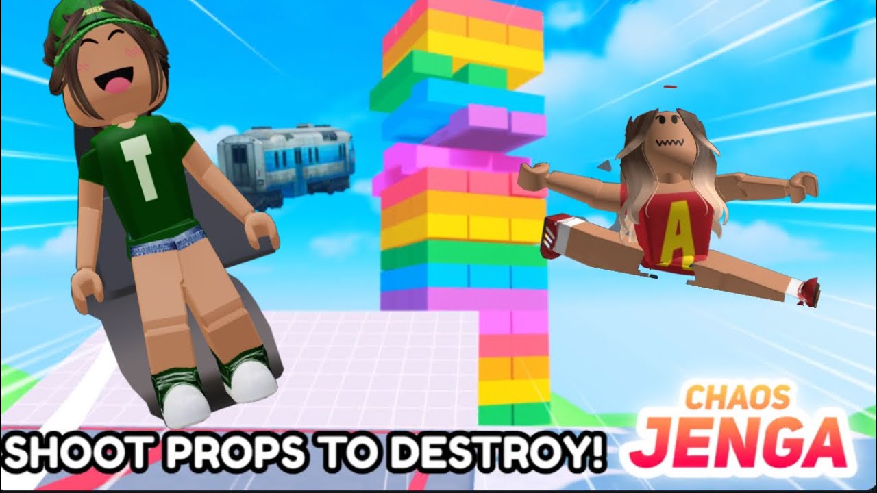 CHAOS JENGA || shoot props to destroy || SURVIVE 💀 - YouTube