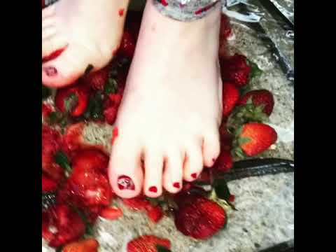 Foot fetish Food Crushing - YouTube