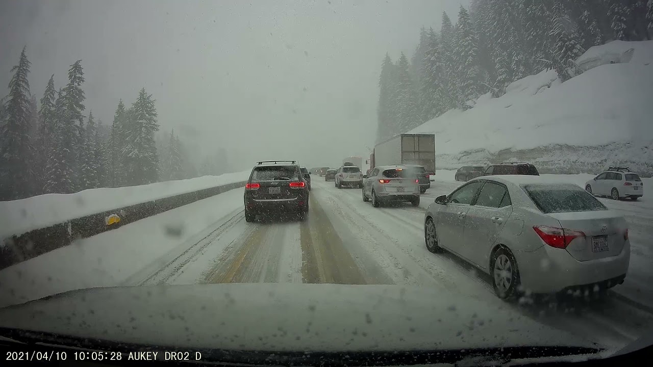 2021 Snoqualmie Pass, WA - an April snow storm aftermath - YouTube