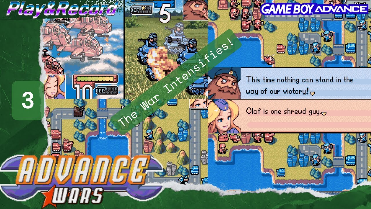Advance Wars Part 3 (Game Boy Advance) Playthrough Non Commentary - YouTube