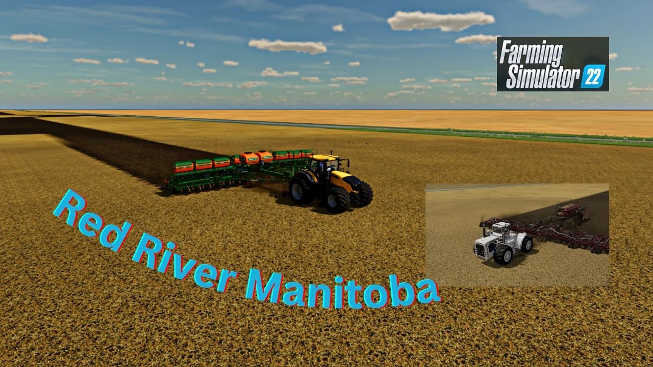 FS22 Red River Manitoba Planting, Mulching, & Selling Mustard - YouTube