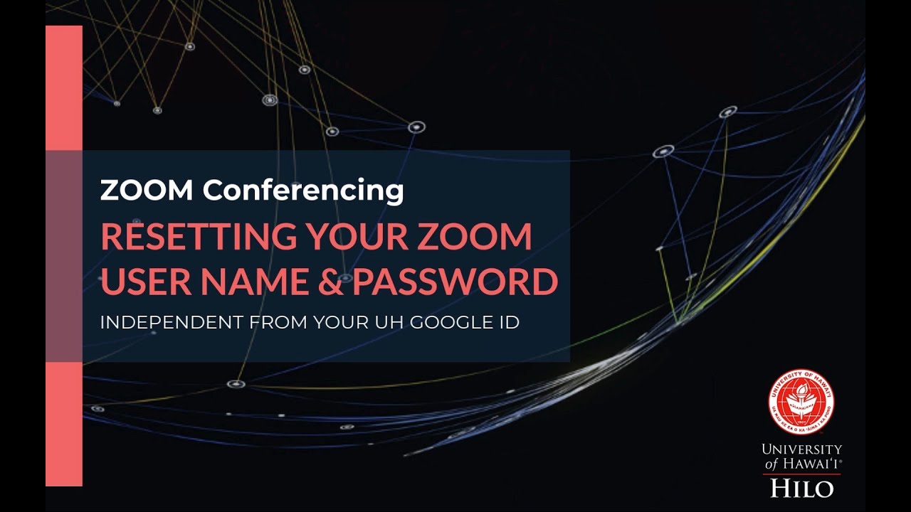 Resetting Your Zoom Password - YouTube