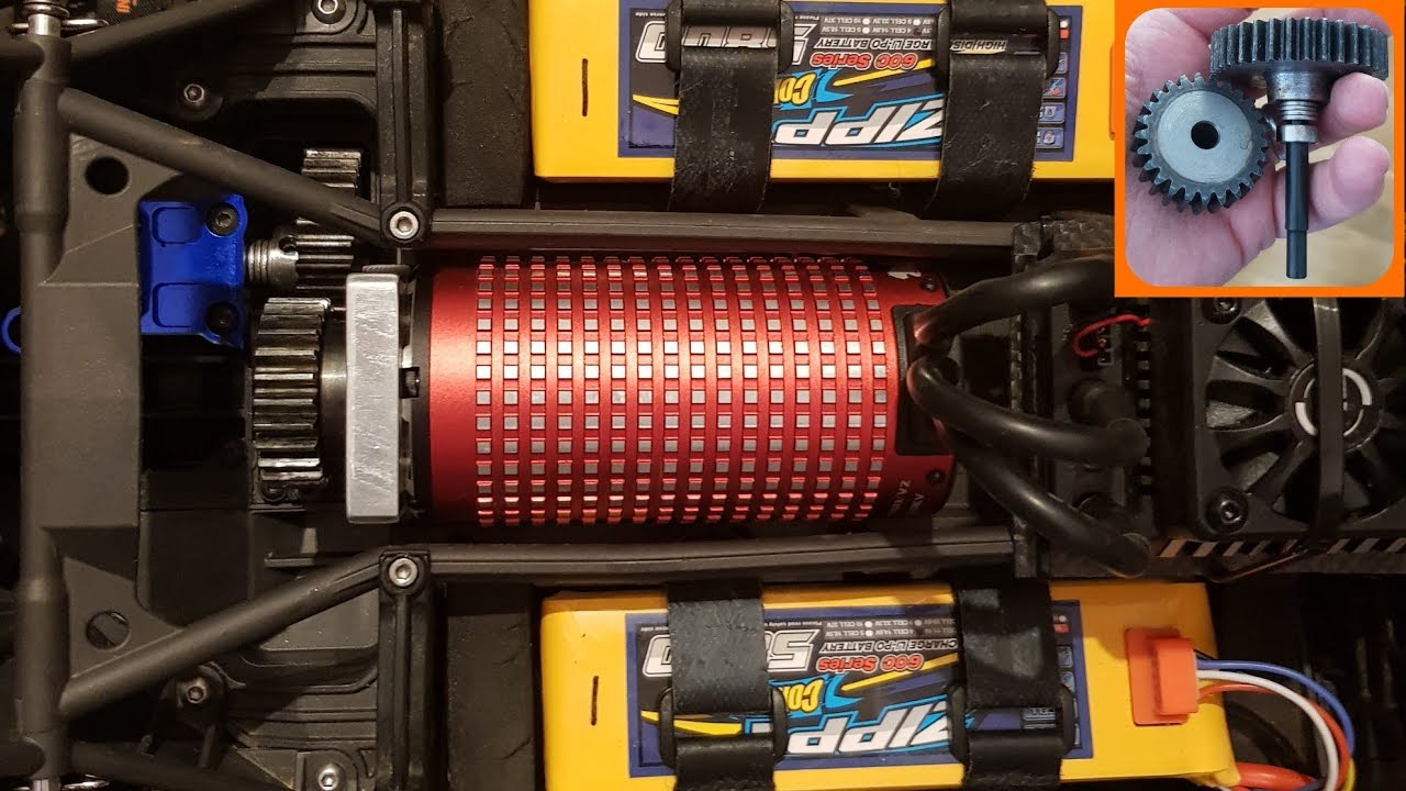 X-Maxx mod 1.5 Unbreakable gears Install & Slipper Eliminator, Huge X ...