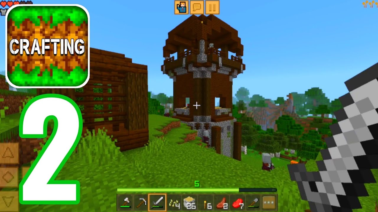 Crafting and Building - Survival Gameplay Part 2 (NEW UPDATE) - YouTube