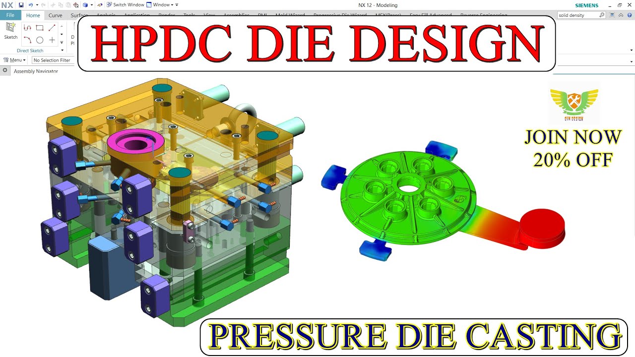 HPDC DIE CASTING 🔥 Pressure Die Casting Design & Die Casting Tutorial Hindi #cimdesignsolution ...