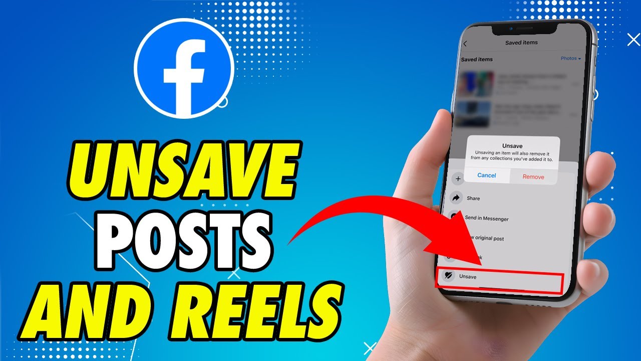 How to Unsave Posts and Reels on Facebook - YouTube