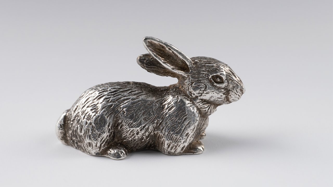 Solid Silver Bunny Rabbit Figurine CUTE! - Full UK Hallmarks 🐇 - YouTube