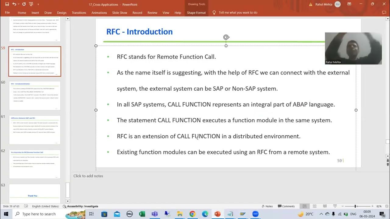 56 - Cross Applications - RFC - Introduction - YouTube