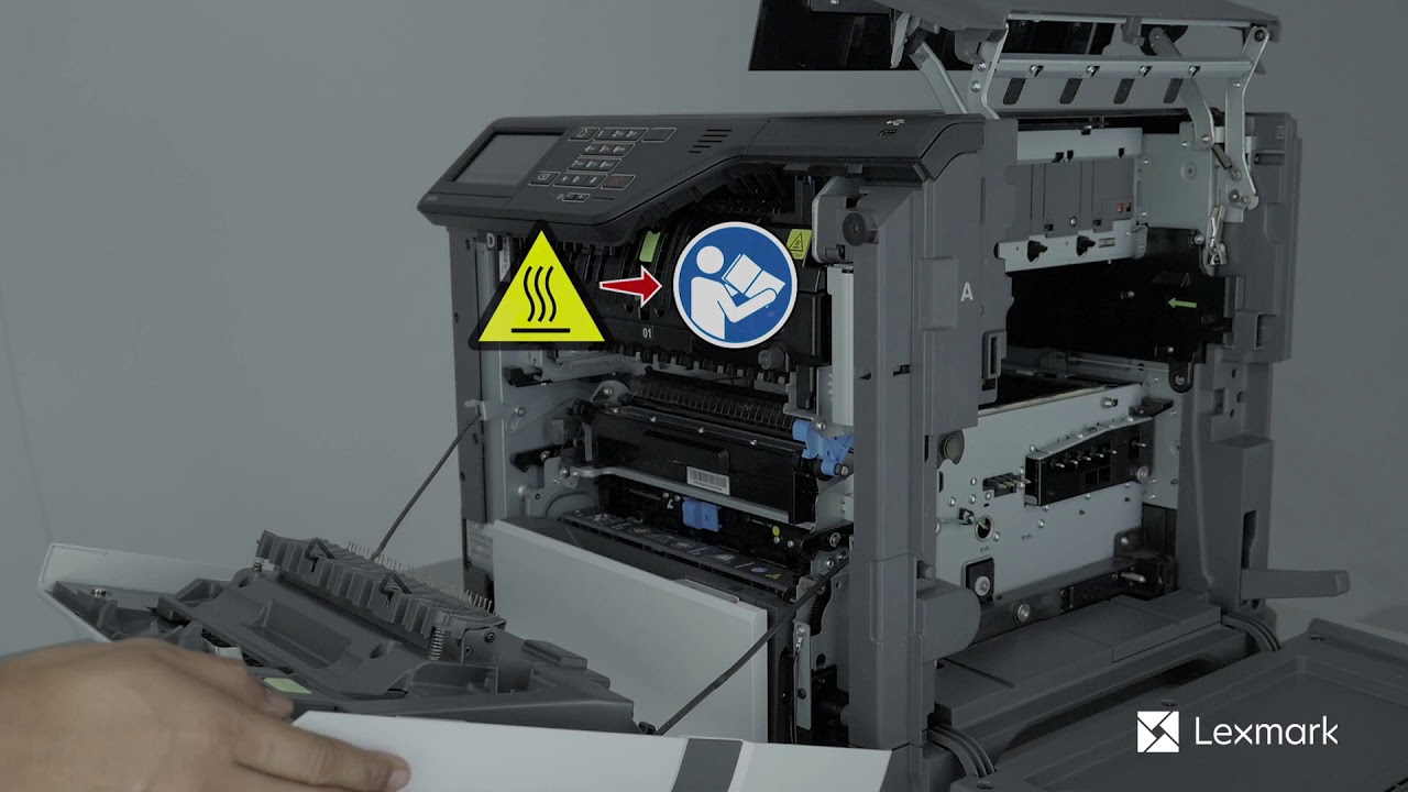 Lexmark C4150 - Replacing the Transfer belt - YouTube