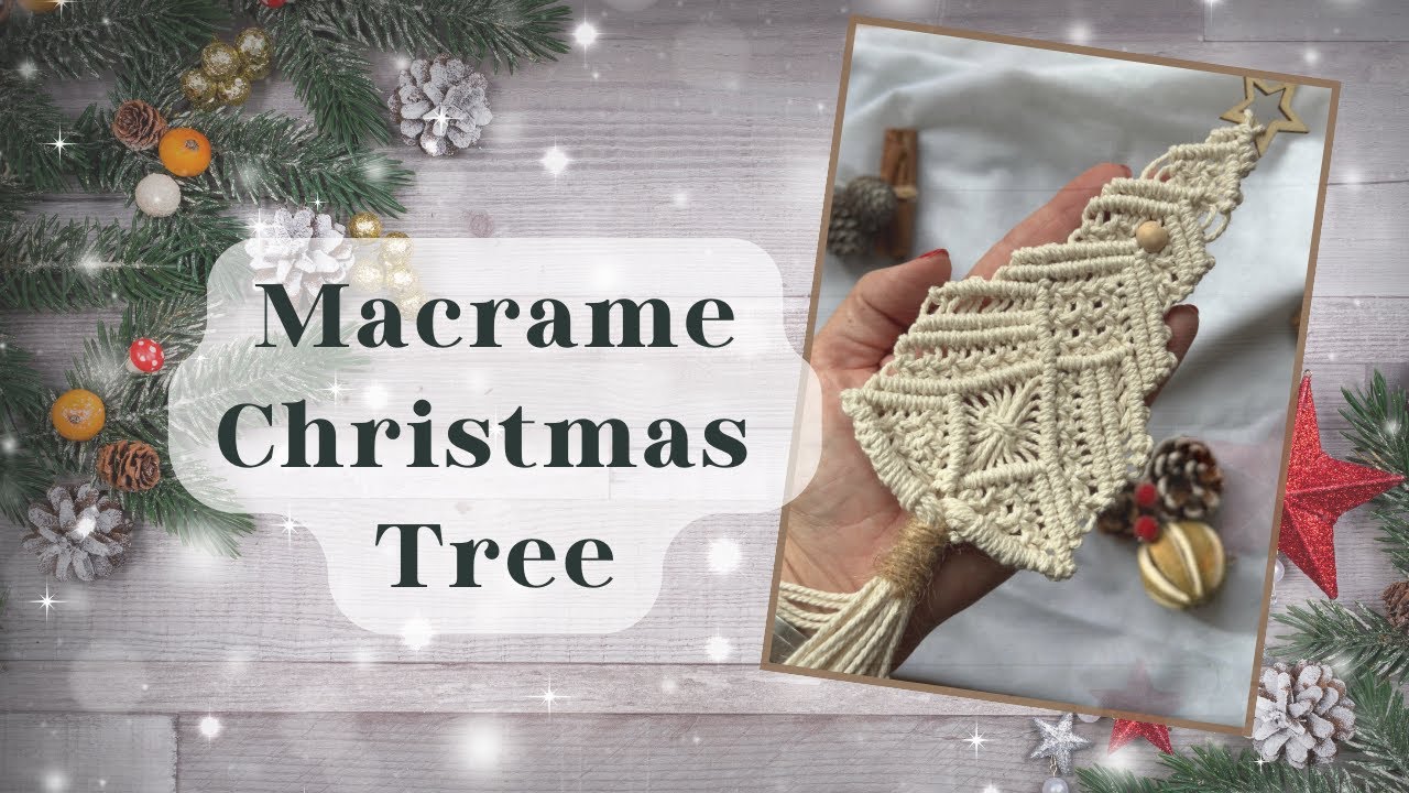 DIY Elegant Macrame Christmas Tree - YouTube