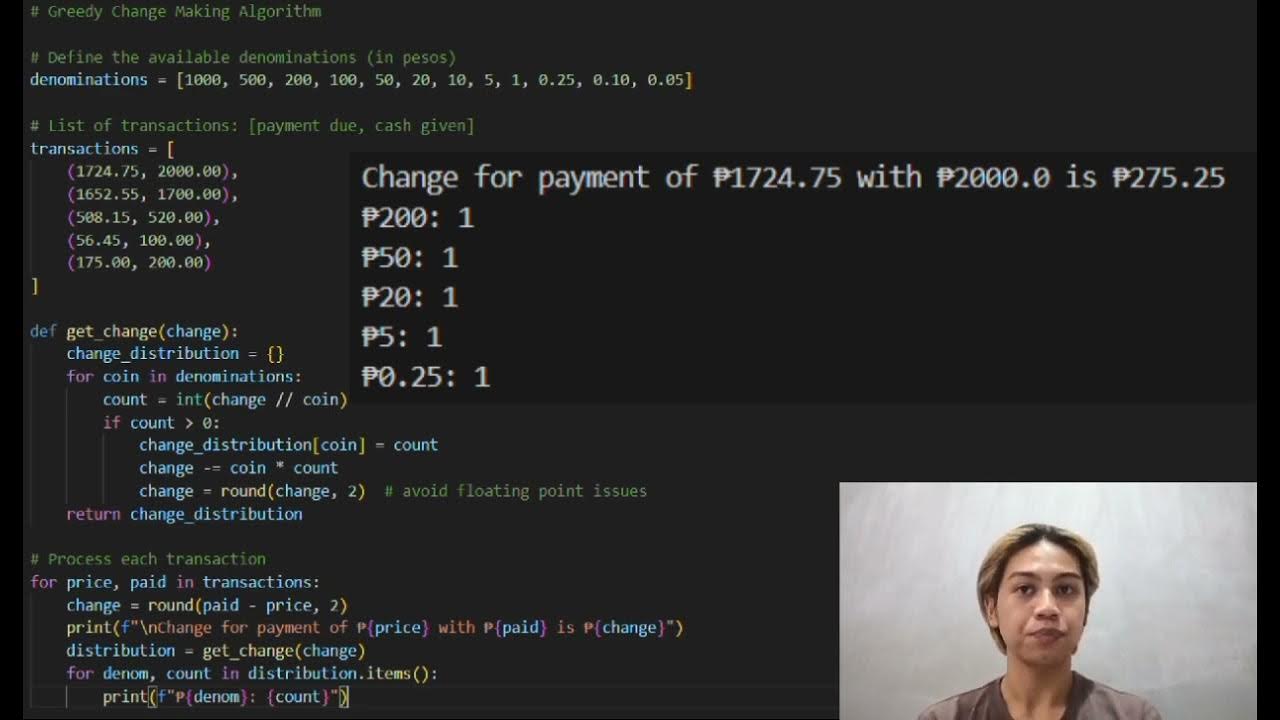 "Learning Task: Greedy Algorithm" - YouTube