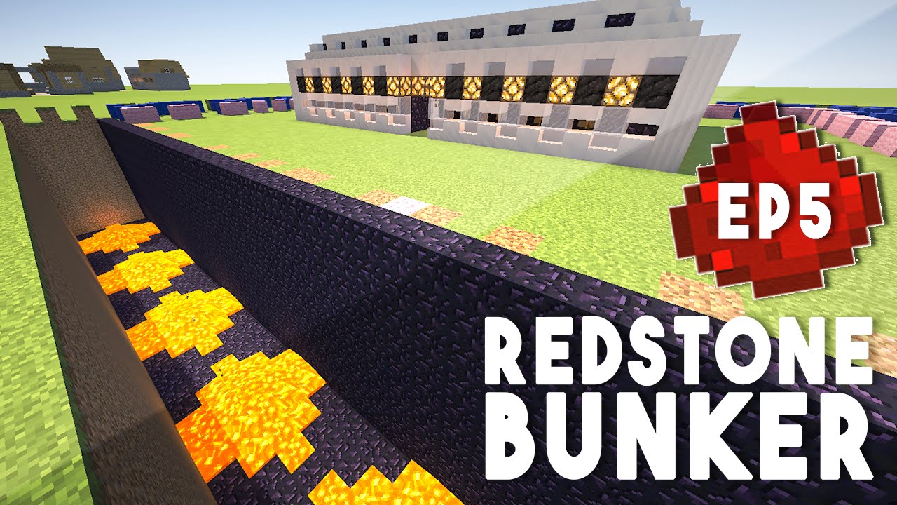 Let's Build: REDSTONE BUNKER EP5 - Redstone Lava Pit, Secret Staircase ...
