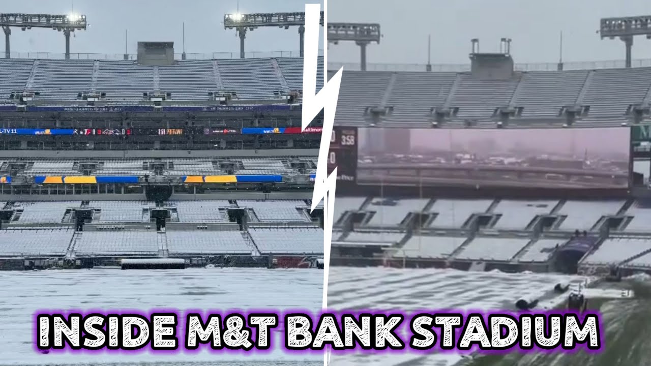 Snowy in BALTIMORE! Inside M&T Bank Stadium! Ready For Ravens vs Texans ...