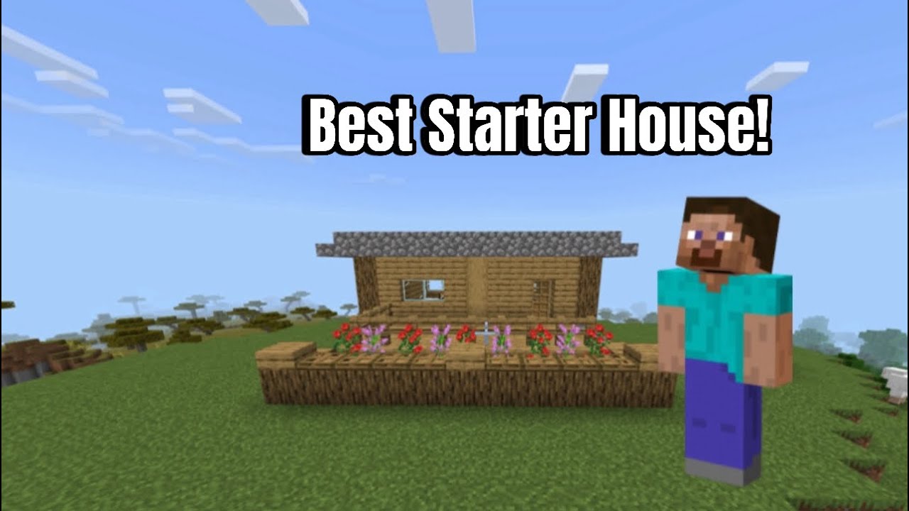 MINECRAFT: How to build a UNIQUE starter house! - YouTube