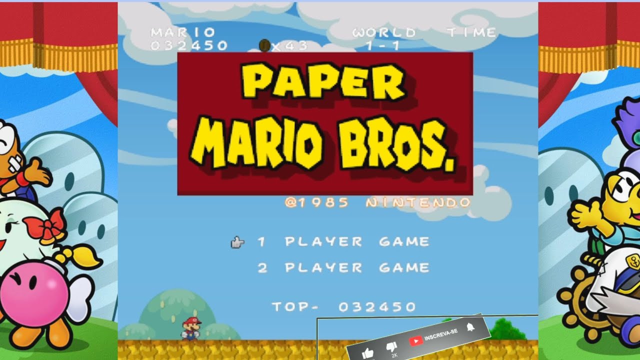 Paper Mario Bros. (Nes HD) - YouTube