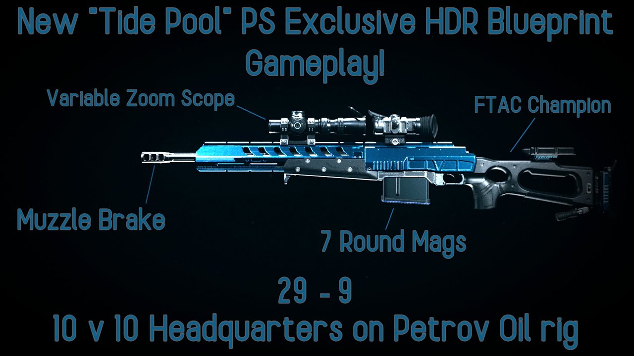 New PS Exclusive "Tide Pool" HDR Sniper Blueprint Gameplay! | Call of ...