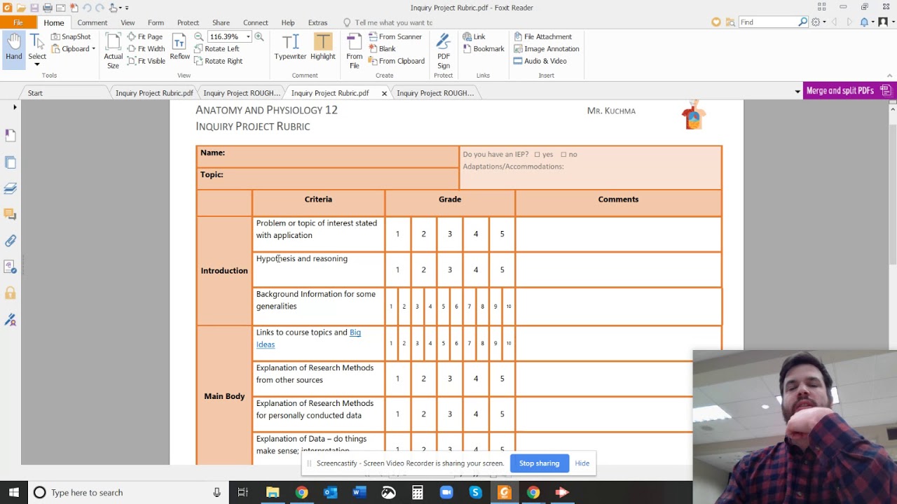 Biology Inquiry Project Instructions Part 2 - YouTube